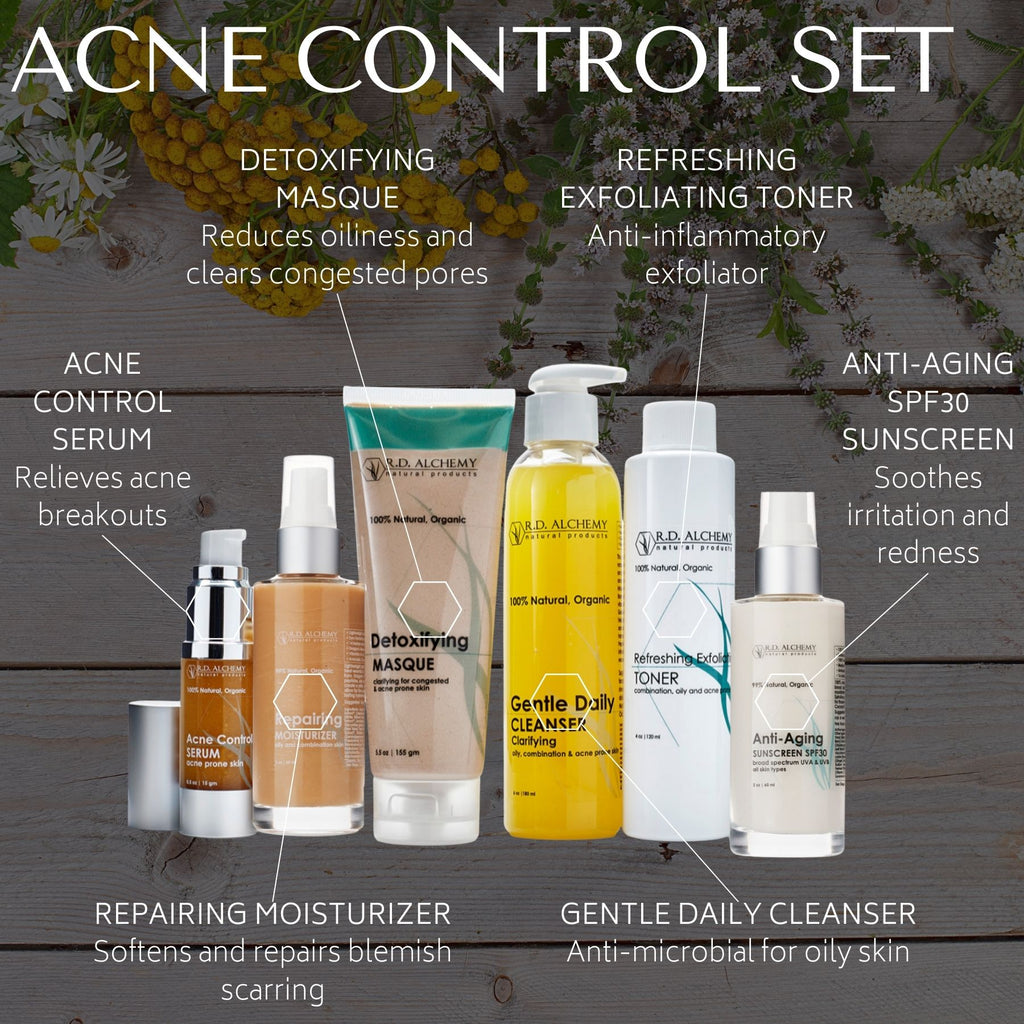 Acne Control Set - Reduce & Control Pimples, Acne & Zits Naturally – RD ...