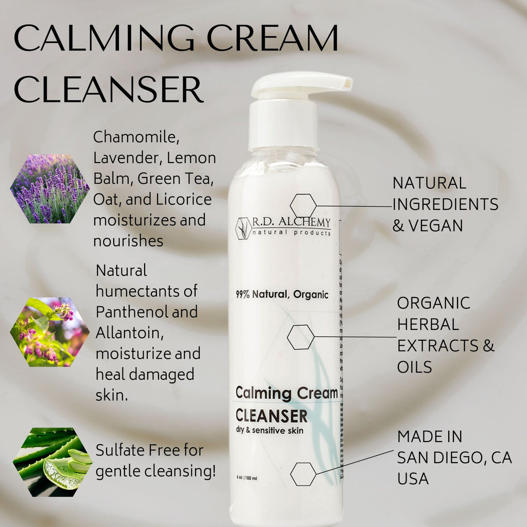 Calming Cream Cleanser - Soothing for Dry, Sensitive Skin – RD Alchemy ...