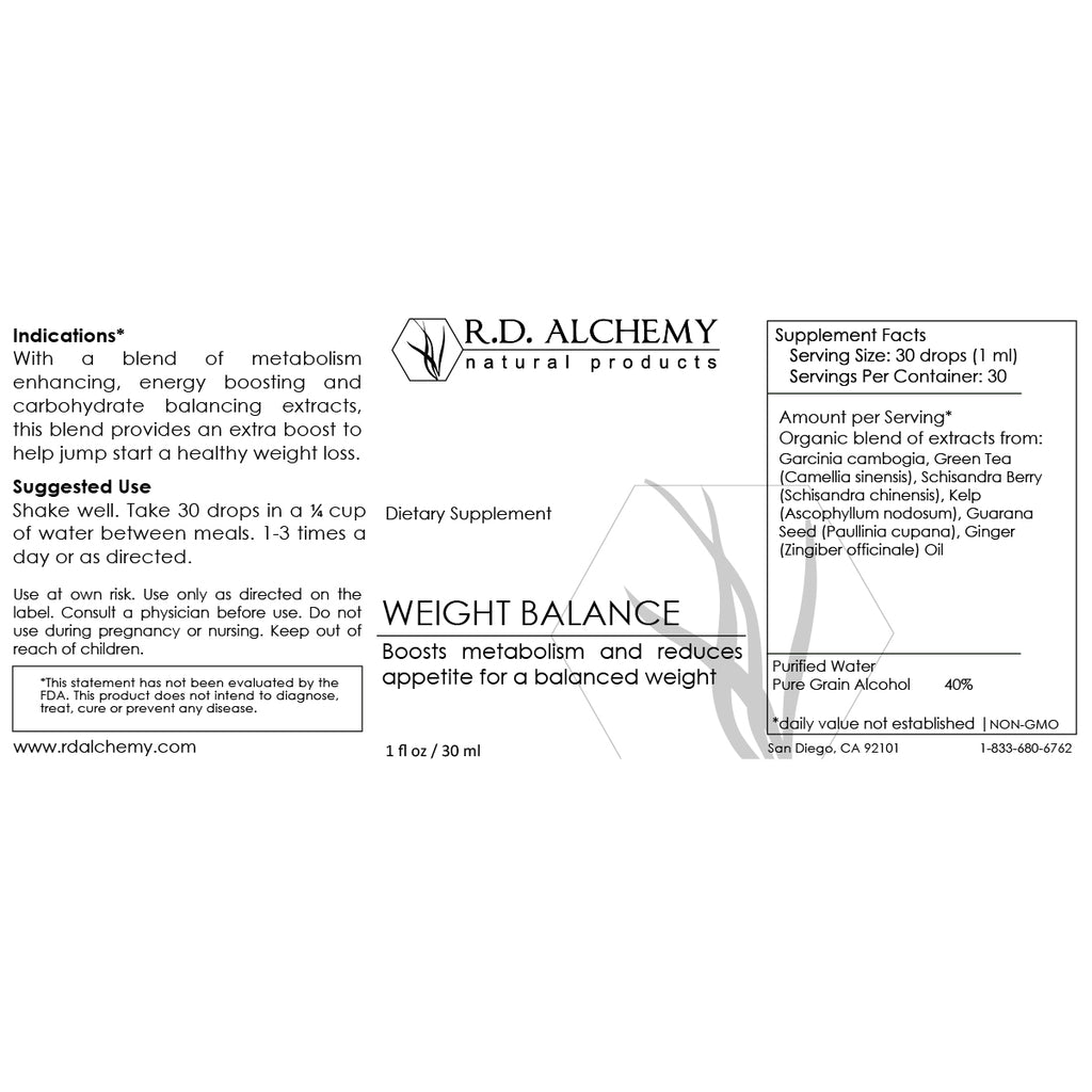 Weight Balance Extract | Natural Solution for Controlling Weight – RD ...